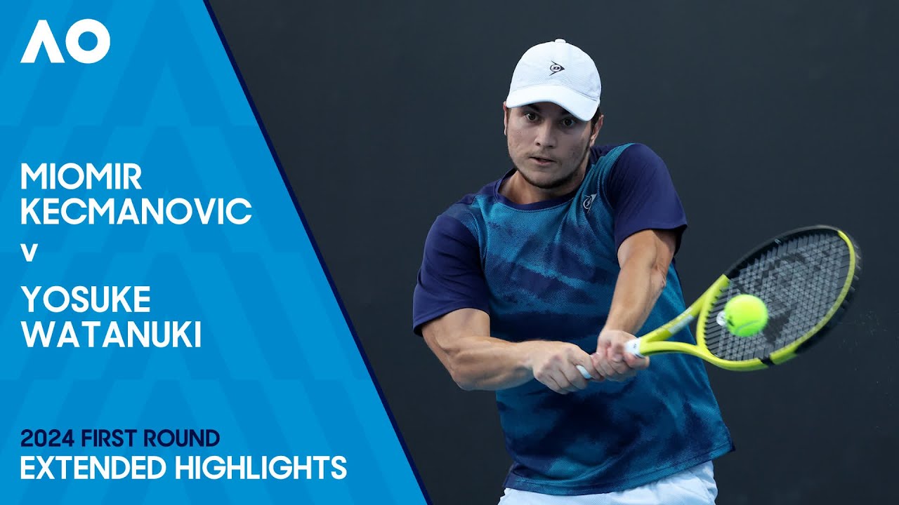 Miomir Kecmanovic v Yosuke Watanuki Extended Highlights | Australian Open 2024 First Round - The ...
