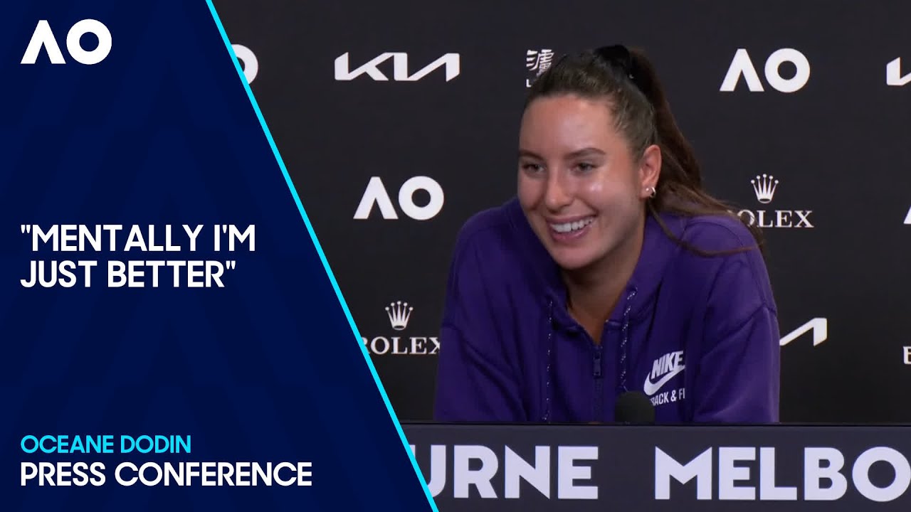 Oceane Dodin Press Conference | Australian Open 2024 Third Round - The ...
