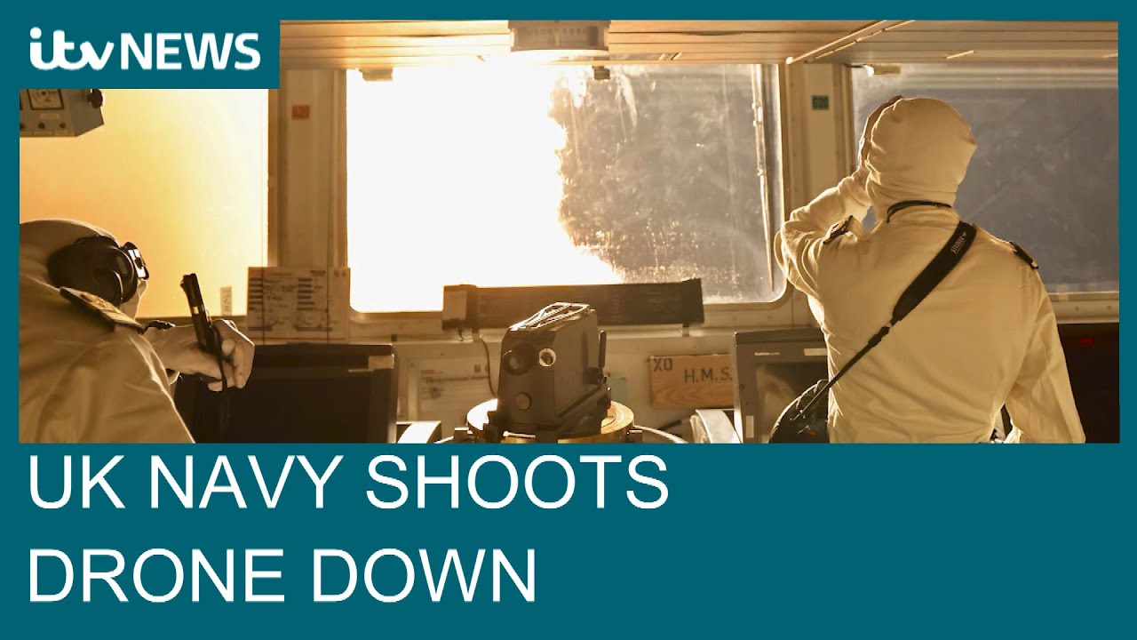 Royal Navy ship shoots down Houthi drones in Red Sea attack | ITV News ...