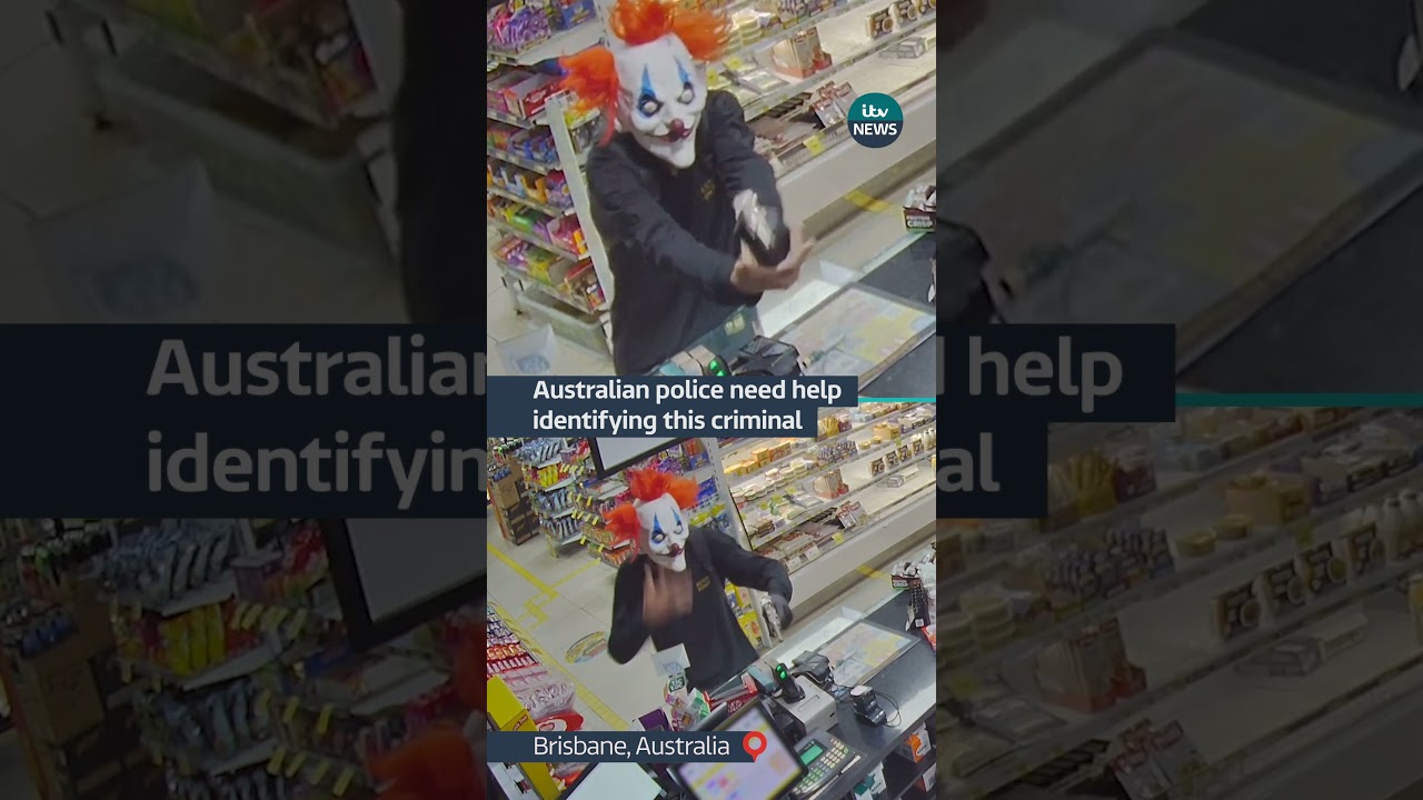Armed Man In Clown Mask Robs Store In Australia Itvnews Clown Crime