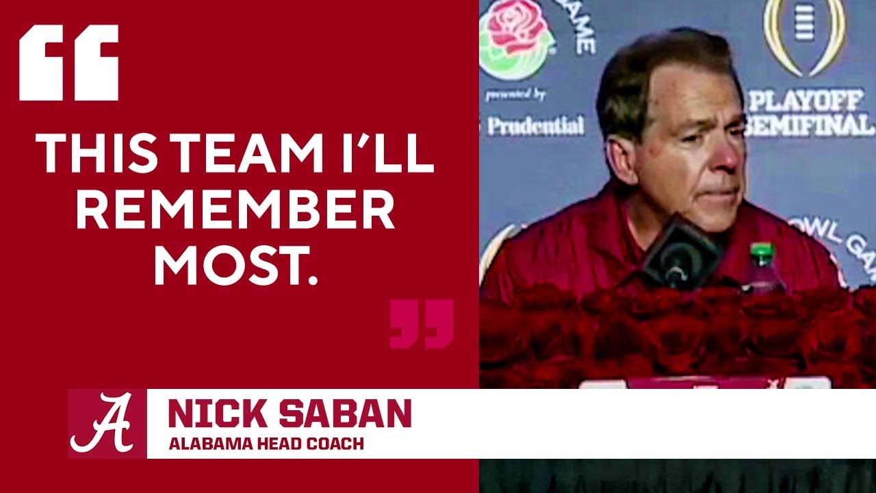 Nick Saban Says He Will ALWAYS REMEMBER This Alabama Team More Than Any ...