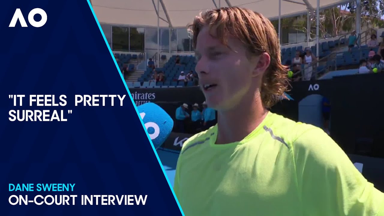 Dane Sweeny On-Court Interview | Australian Open 2024 Qualifying - The ...