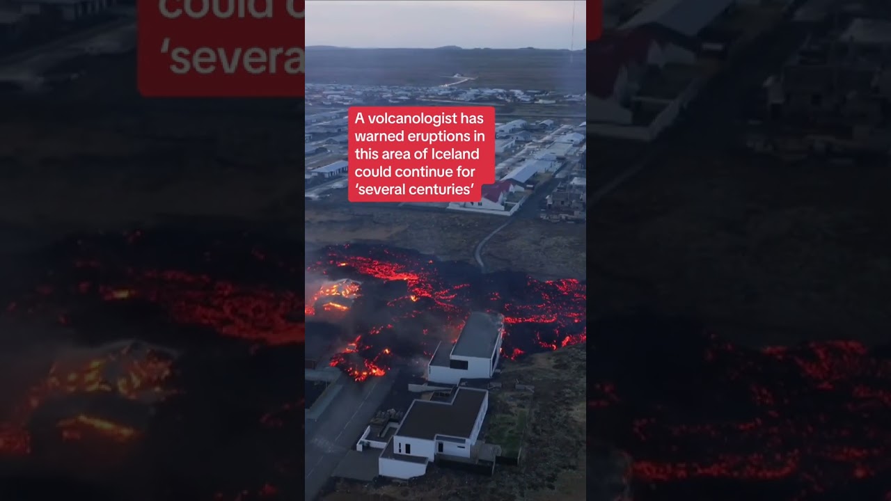 Drone footage shows scale of volcanic eruption - The Global Herald