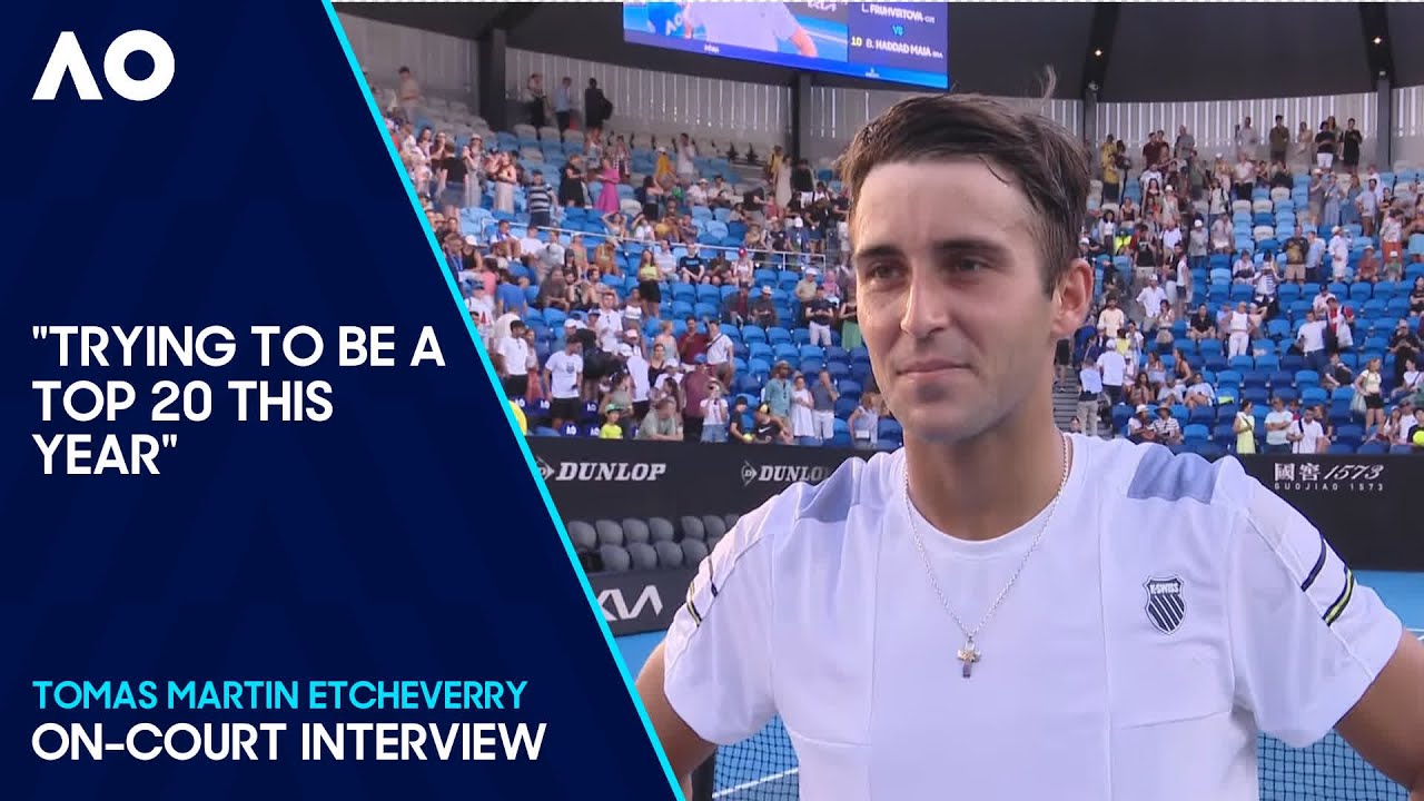 Tomas Martin Etcheverry On-Court Interview | Australian Open 2024 First ...
