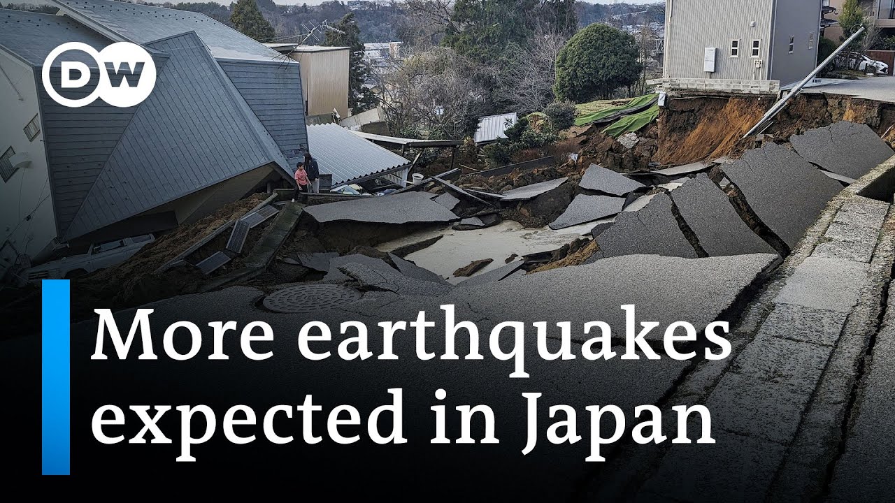 Japan braces for more tremors after powerful earthquake | DW News - The ...