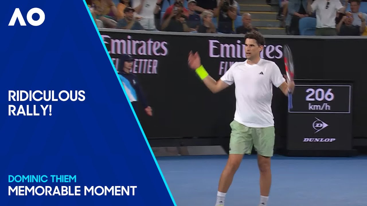 Dominic Thiem Wins Jaw-Dropping Point! | Australian Open 2024 - The ...