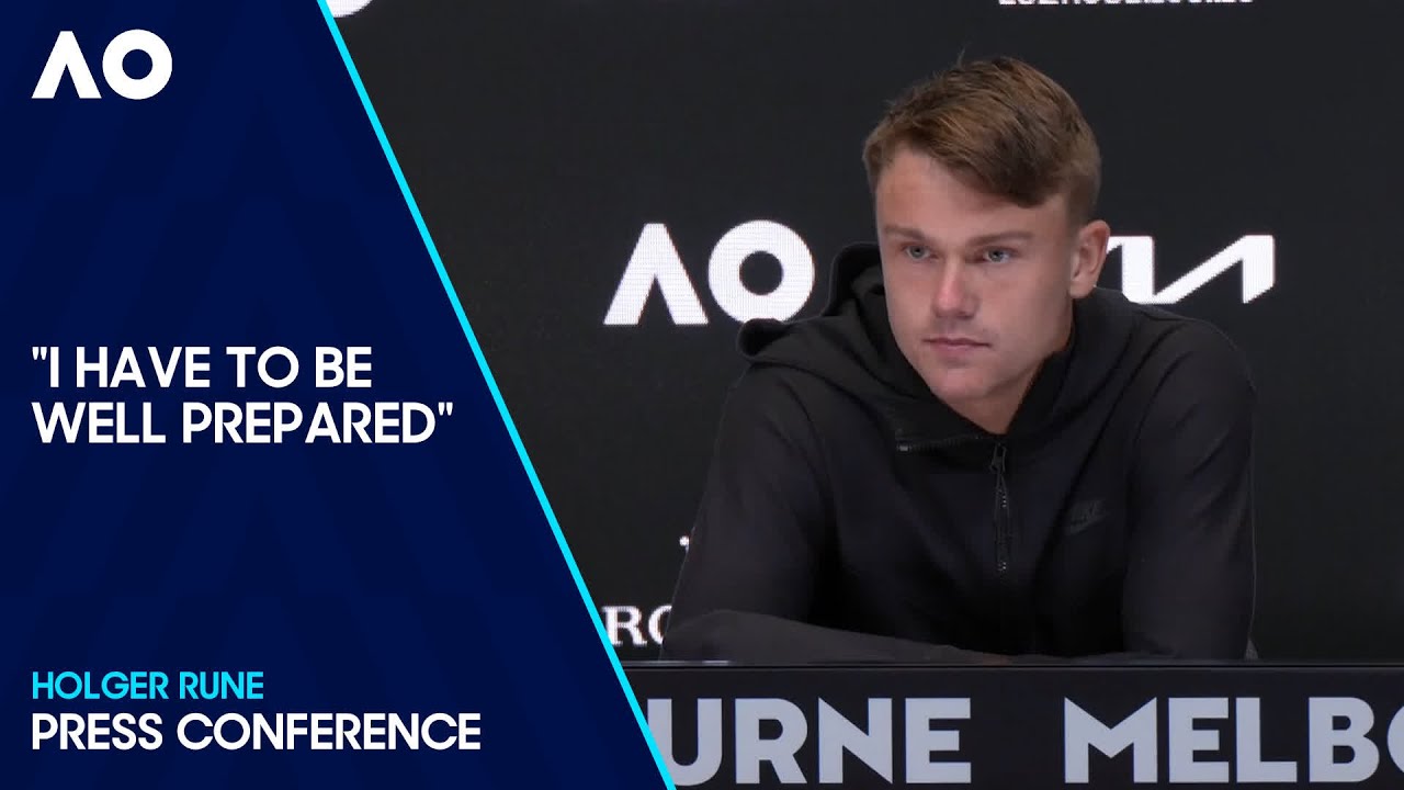 Holger Rune Press Conference | Australian Open 2024 First Round - The ...