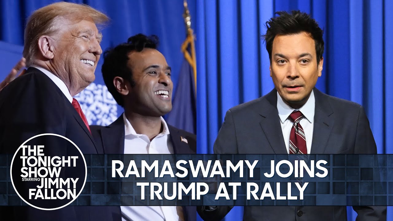Ramaswamy Supports Trump at Rally After Dropping Out of Presidential ...