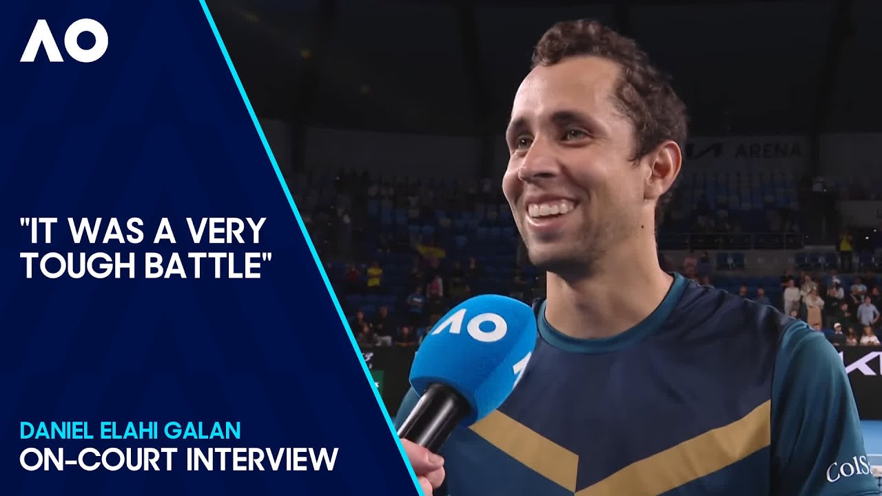 Daniel Elahi Galan On-Court Interview | Australian Open 2024 First ...