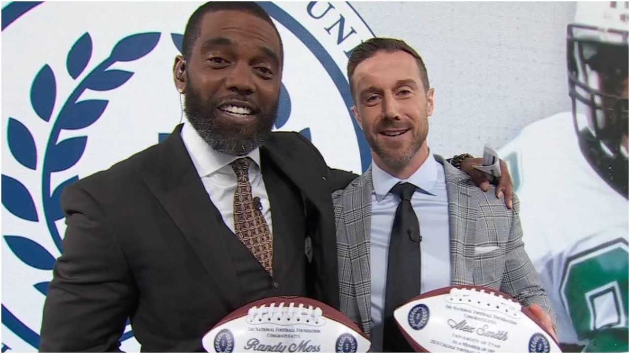 Randy Moss AND Alex Smith surprised with College Football Hall of Fame ...
