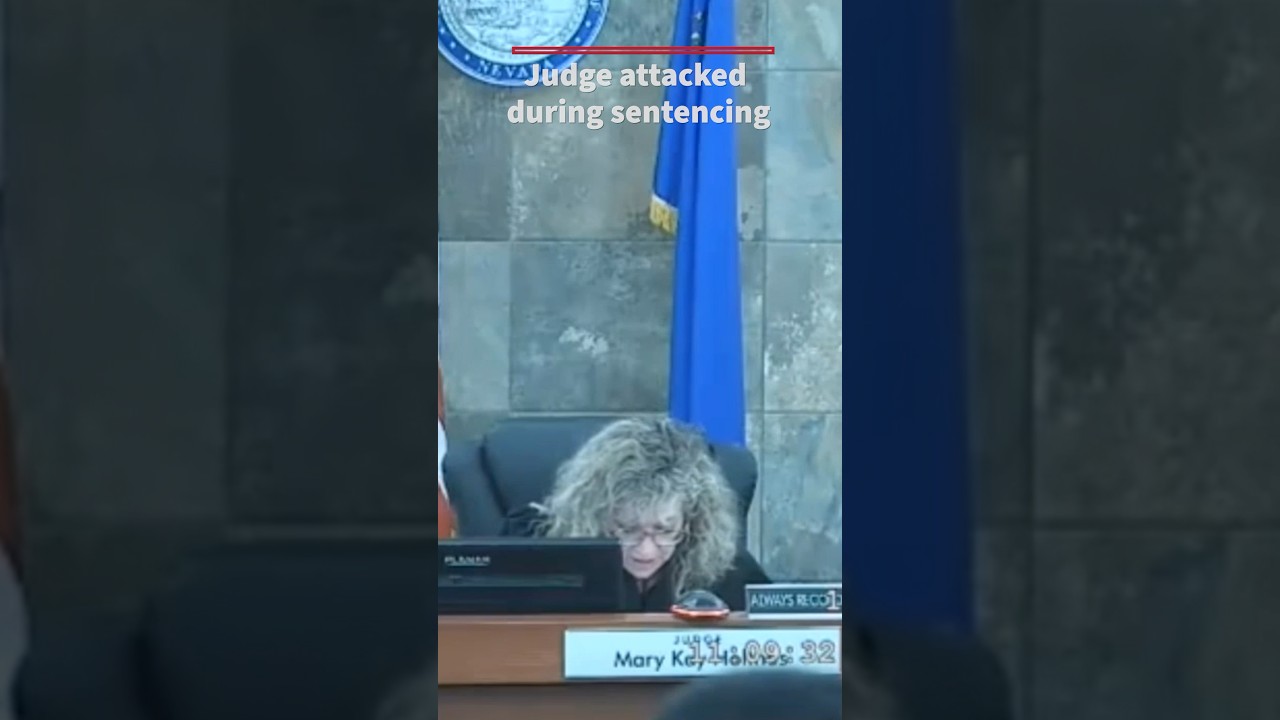 Watch Man Attacks Las Vegas Judge During Sentencing Hearing Shorts