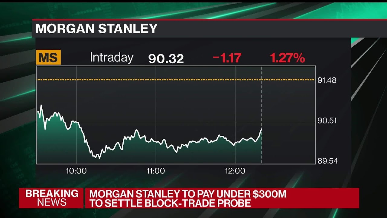 Morgan Stanley to Settle Block Trading Probe for Under $300 Million ...