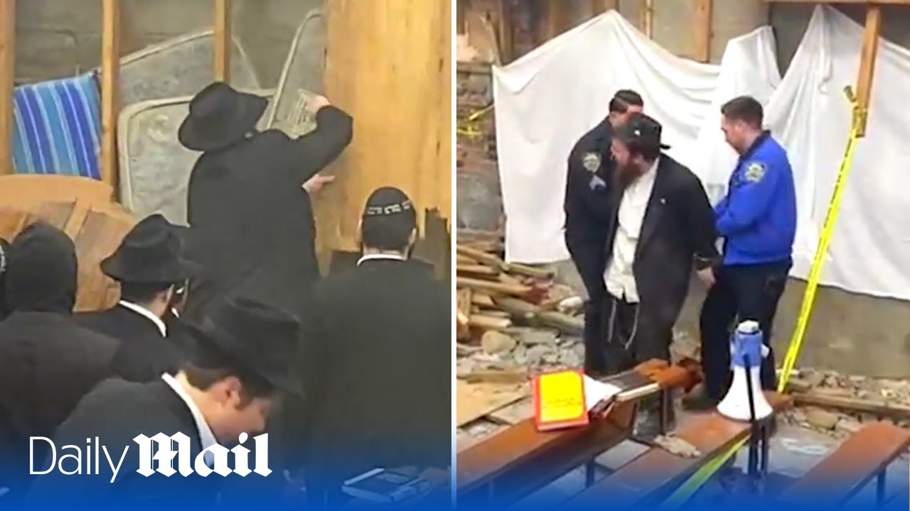 Hasidic jews find secret tunnel at New York synagogue and brawl with ...