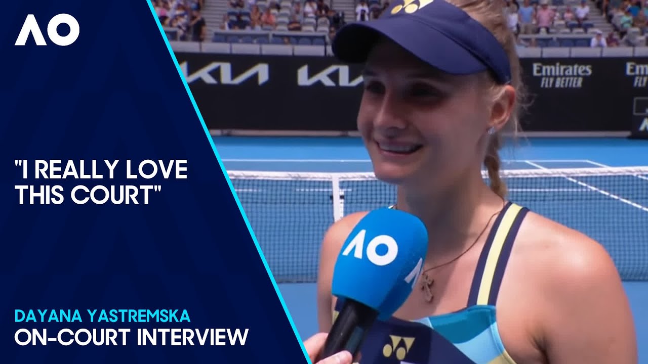Dayana Yastremska On-Court Interview | Australian Open 2024 Third Round ...