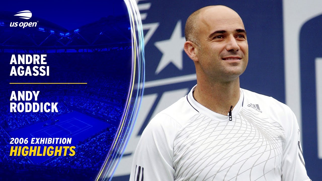 Andre Agassi vs. Andy Roddick Exhibition Highlights | 2006 US Open ...